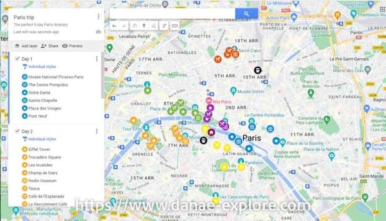 How to plan a trip using Google MyMaps - Danae-explore