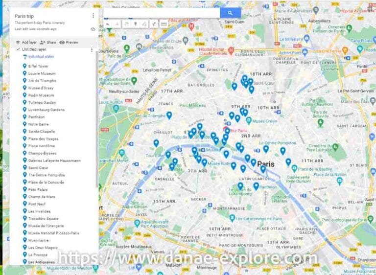 How to plan a trip using Google MyMaps - Danae-explore